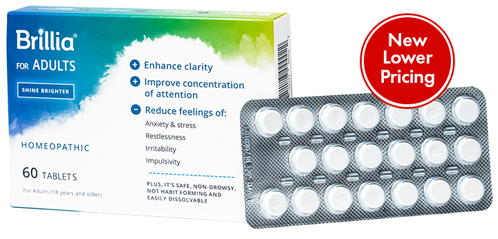 Brillia - Homeopathic Anxiety & Stress Medication – Non Prescription M
